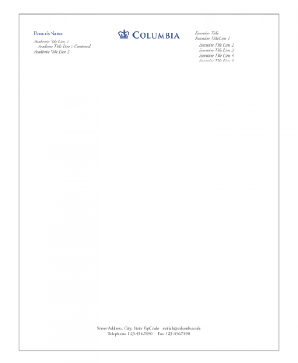 Stationery | Office of Communications